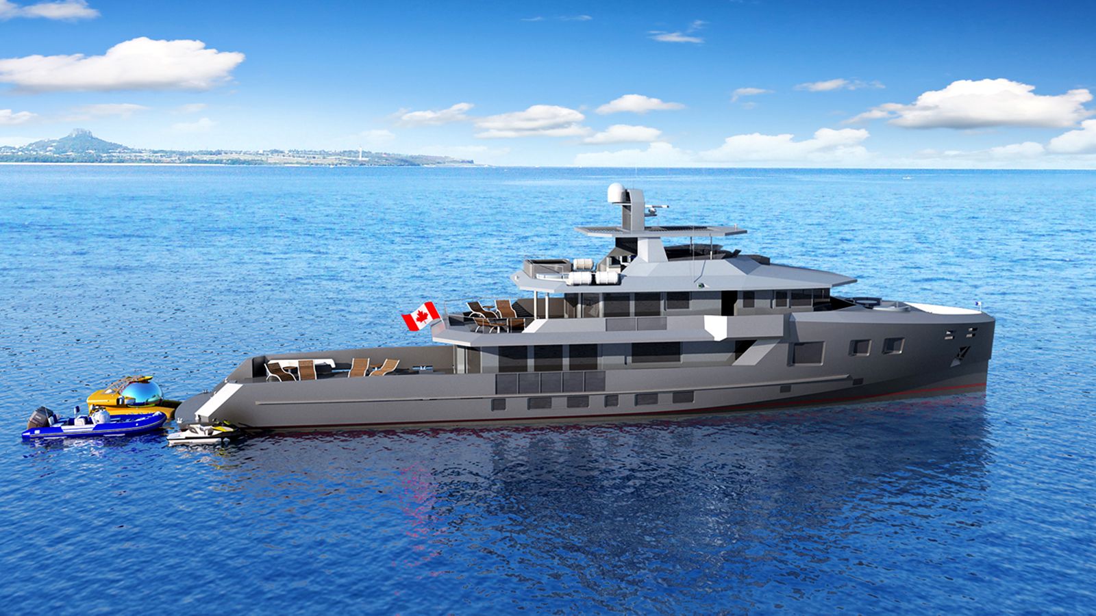 Ocean Rover is an explorer yacht fit to carry all your toys